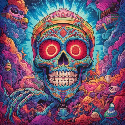 Psychedelic Color Schemes Paintings Midjourney Prompt | PromptBase