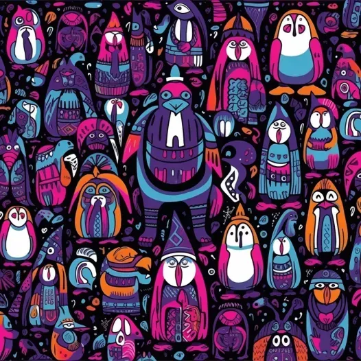 Neon Impressionism Patterns Midjourney Prompt | PromptBase