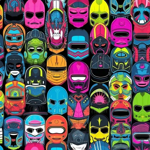 Neon Impressionism Patterns Midjourney Prompt | PromptBase