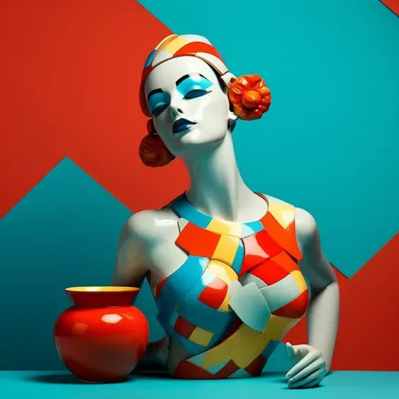 Dynamic Composition Pop Art Photos Midjourney Prompt | PromptBase