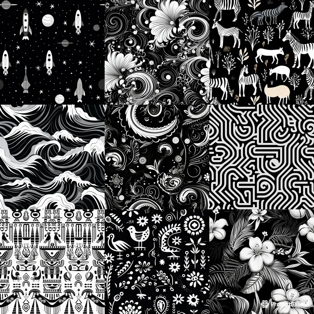 Seamless Patterns 1500 Creative Ideas Midjourney Prompt | PromptBase