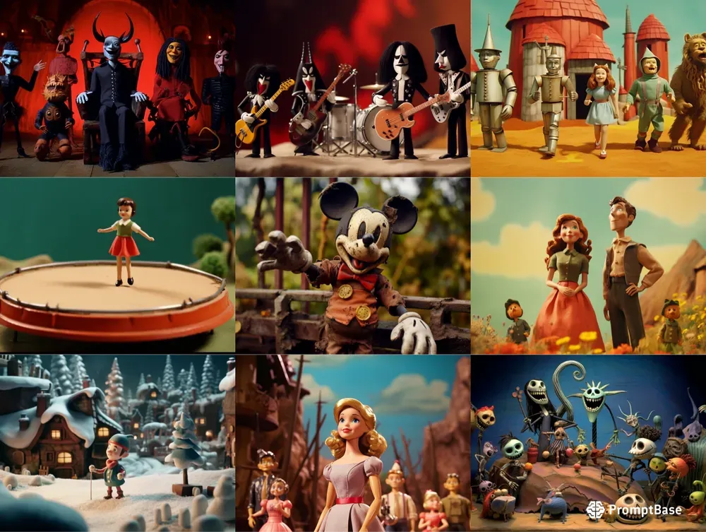 60s Claymation Films Midjourney Prompt | PromptBase