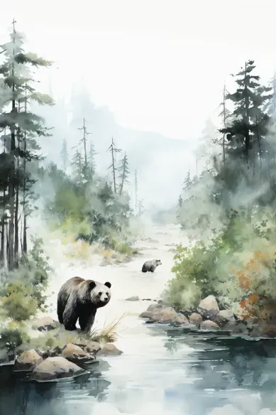 Beautiful Animal Ink Paintings Midjourney Prompt | PromptBase