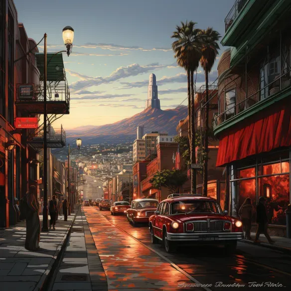 Cityscapes With Landmarks Midjourney Prompt | PromptBase