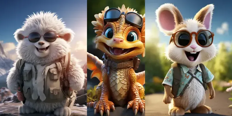 Illustrations Of Joyful Animations Midjourney Prompt | PromptBase