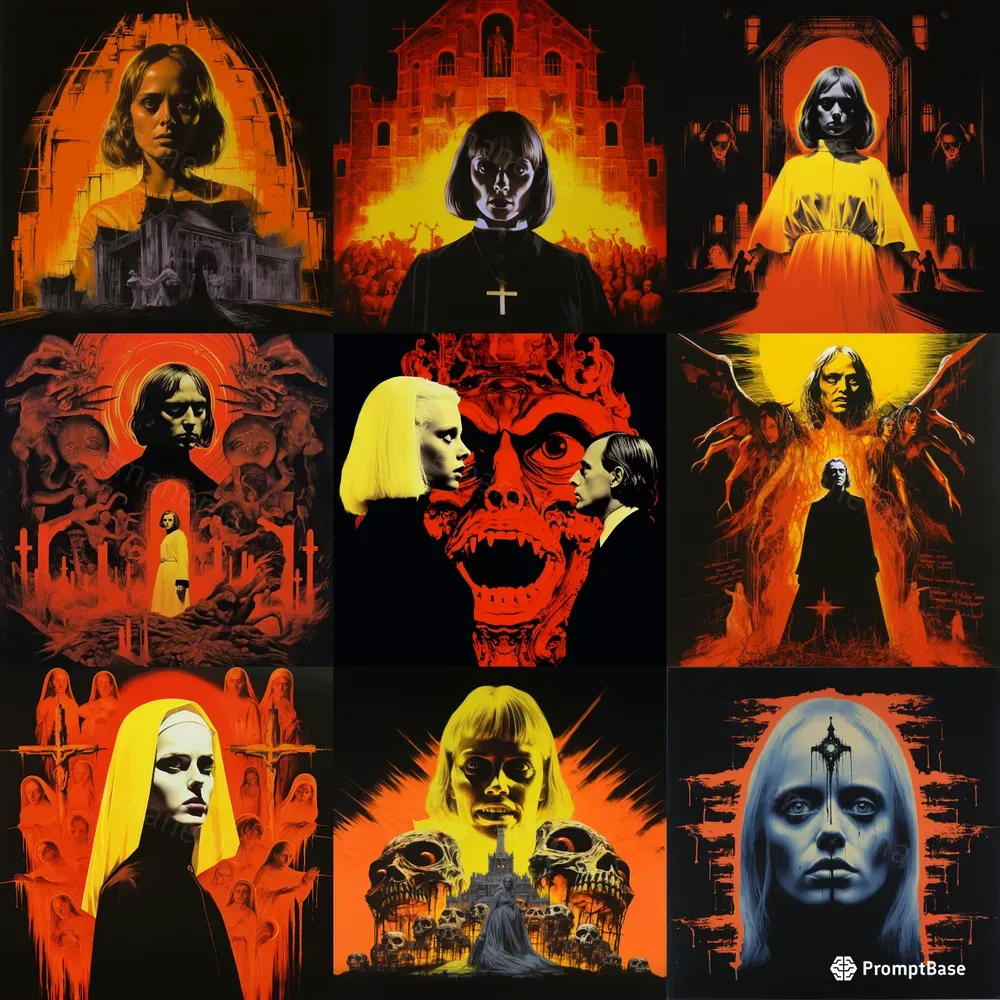 Macabre And Terrifying Posters Midjourney Prompt | PromptBase