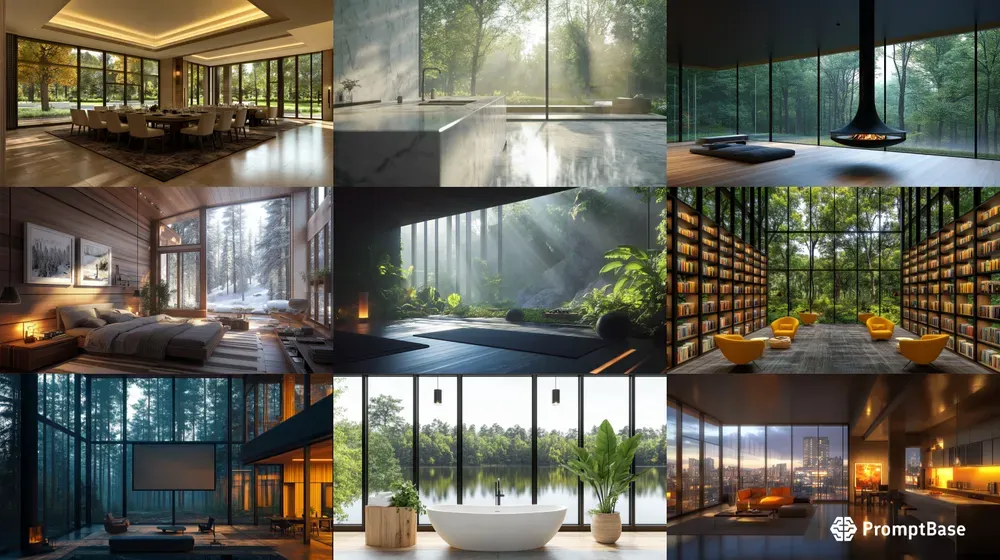 Photorealistic Interior Design Visualizations Midjourney Prompt | PromptBase