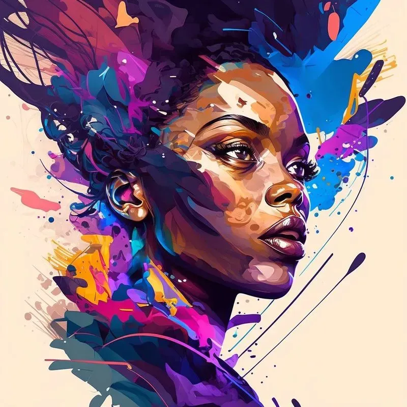 Colorful Vector Poster Portraits Midjourney Prompt | PromptBase