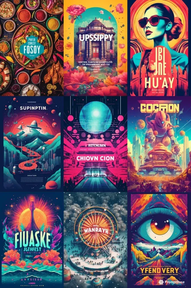 Captivating Event Posters Midjourney Prompt | PromptBase
