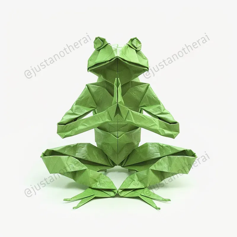 Origami Animal Yoga Poses Midjourney Prompt | PromptBase