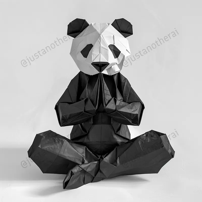 Origami Animal Yoga Poses Midjourney Prompt | PromptBase