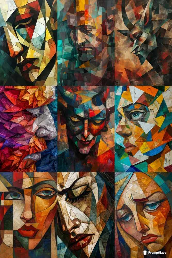 Artistic Cubism Paintings Midjourney Prompt | PromptBase