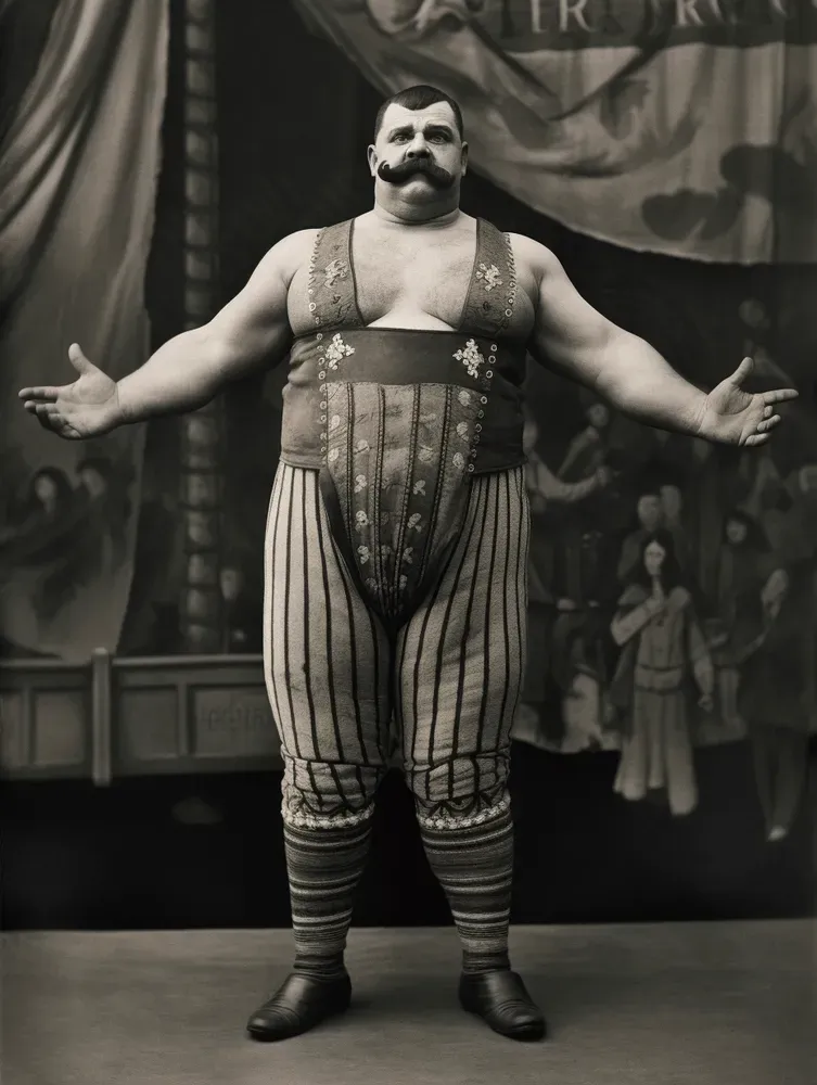 Vintage Strongmen Circus Bodybuilders Midjourney Prompt | PromptBase