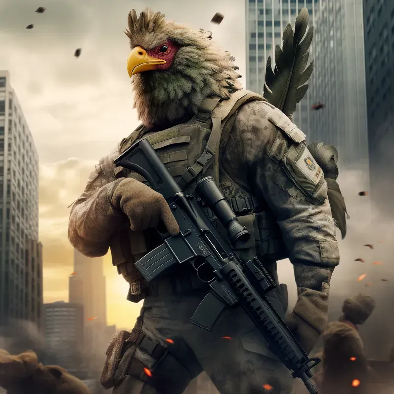 Giant Characters Entering Cities Midjourney Prompt | PromptBase