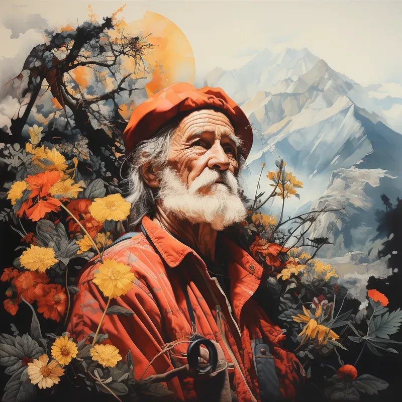 Artful Double Exposure Portraits Midjourney Prompt | PromptBase