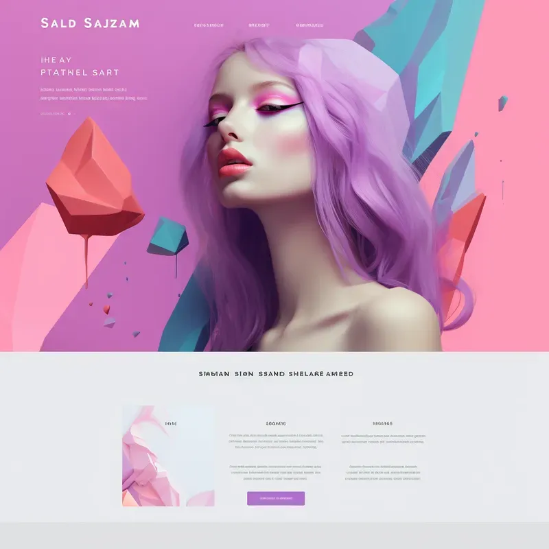 Glossy Website Design Inspirations Midjourney Prompt | PromptBase