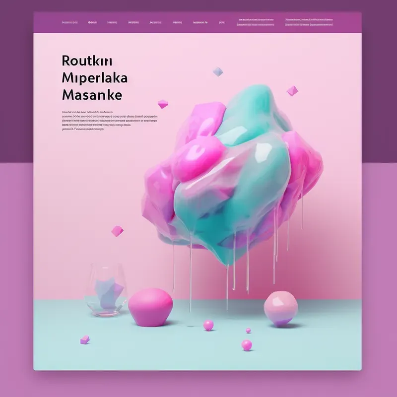 Glossy Website Design Inspirations Midjourney Prompt | PromptBase