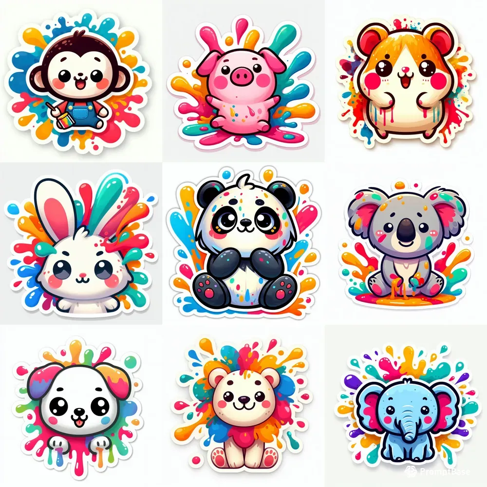 Playful Stickers DALL·E Prompt | PromptBase