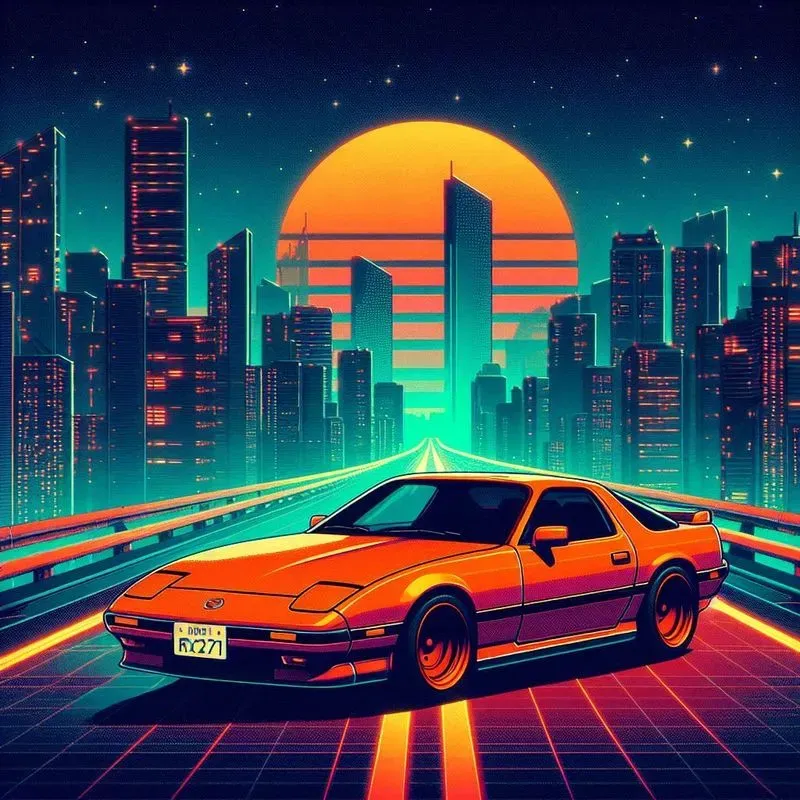 Vaporwave Styled Cars DALL·E Prompt | PromptBase