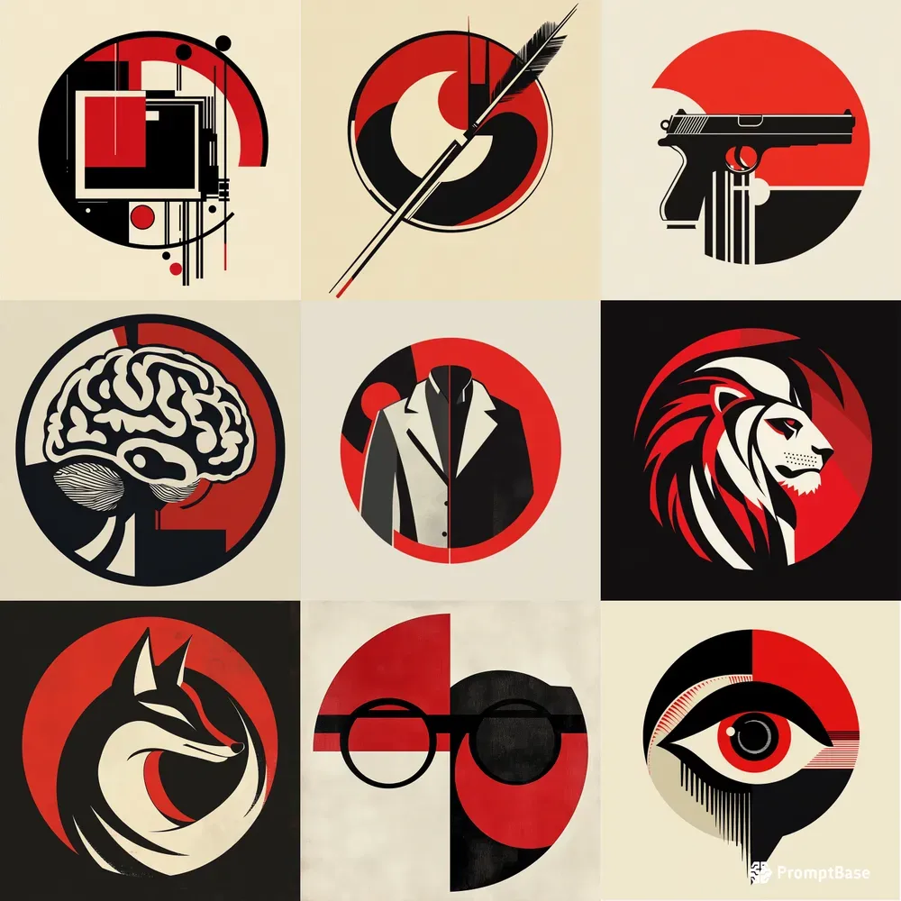 Art Deco Logos Midjourney Prompt | PromptBase