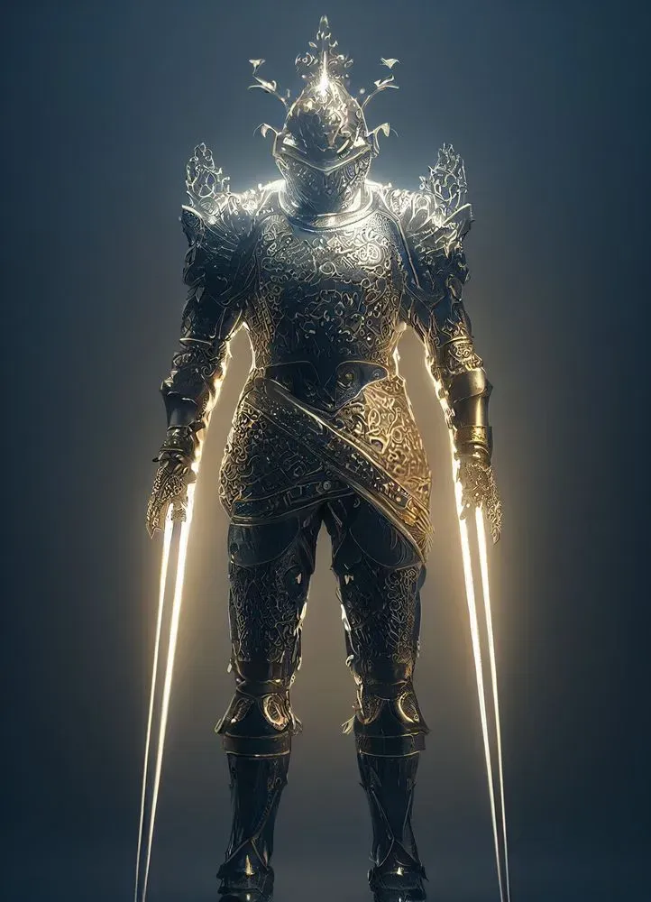 Detailed Knight Armor Design Midjourney Prompt | PromptBase