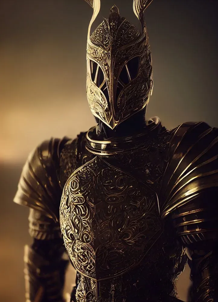Detailed Knight Armor Design Midjourney Prompt | PromptBase