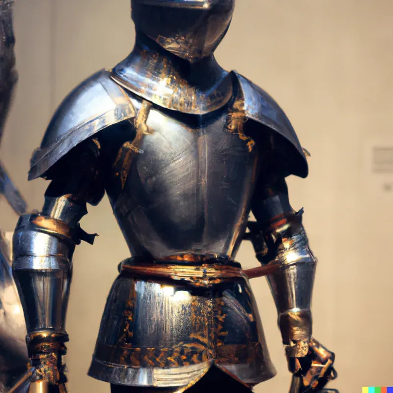 Realistic Medieval Armor Design DALL·E Prompt | PromptBase