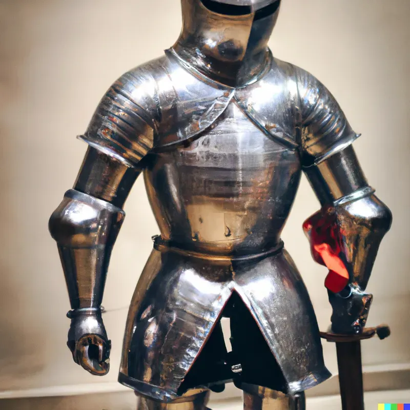 Realistic Medieval Armor Design DALL·E Prompt | PromptBase