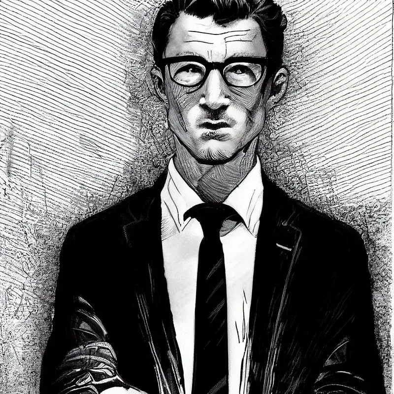 Stylized Ink Character Portraits Midjourney Prompt | PromptBase