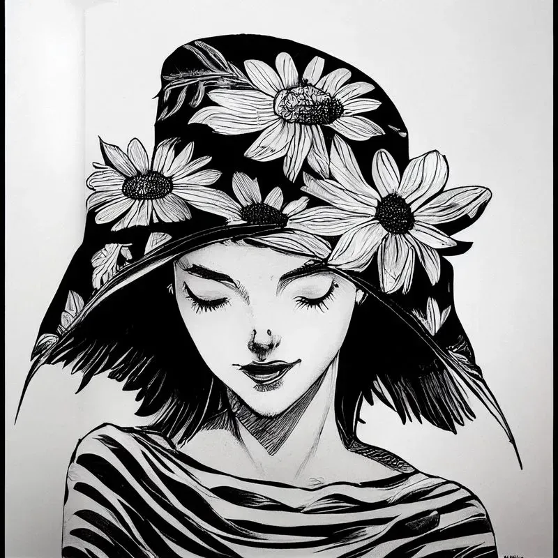 Stylized Ink Character Portraits Midjourney Prompt | PromptBase