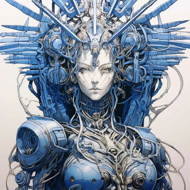 Robotic Characters In Comic Style Midjourney Prompt | PromptBase