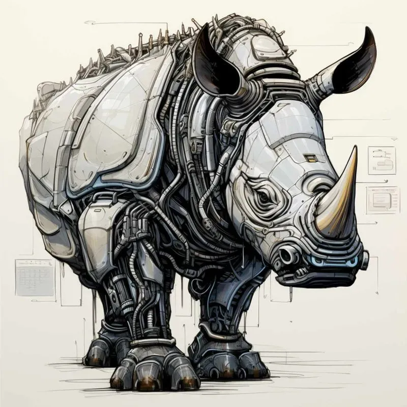 Robotic Characters In Comic Style Midjourney Prompt | PromptBase