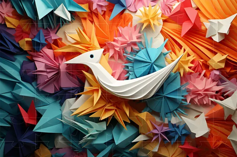 Japandi Origami Art Midjourney Prompt | PromptBase