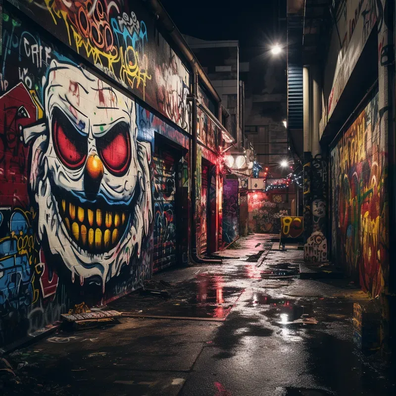 Phantom Street Grafitties Midjourney Prompt | PromptBase