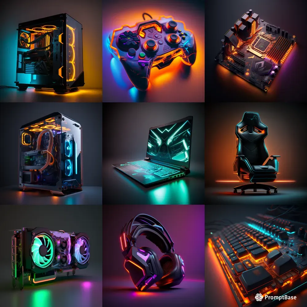 Gaming Equipments Midjourney Prompt | PromptBase