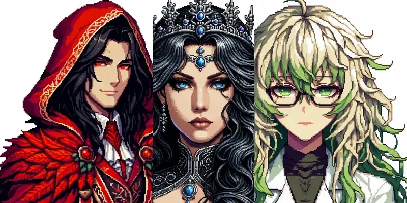 Retro Jrpg Style Portraits DALL·E Prompt | PromptBase