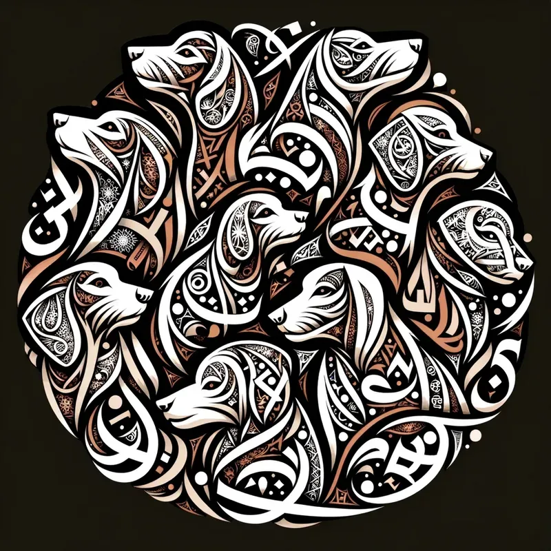 Themed Calligrams DALL·E Prompt | PromptBase