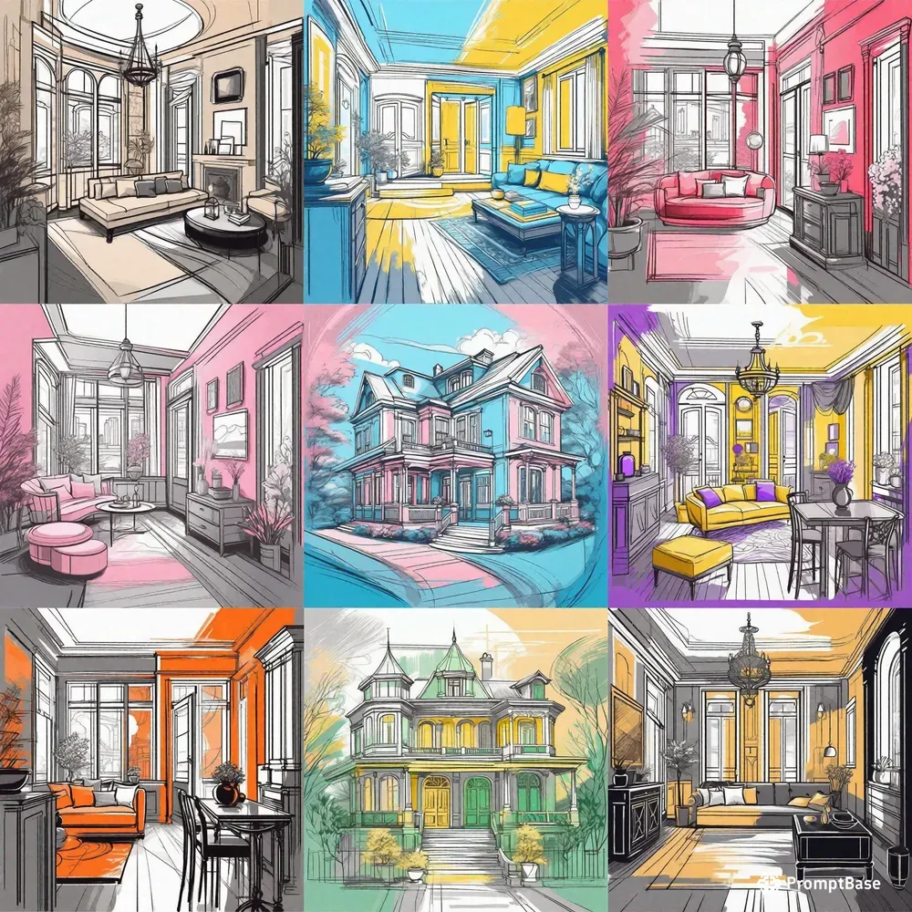 Design Sketches By Colors Stable Diffusion Prompt | PromptBase