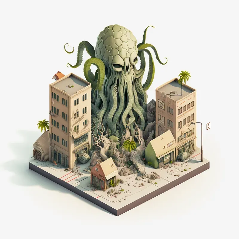 Post Apocalyptic City Blocks Midjourney Prompt | PromptBase