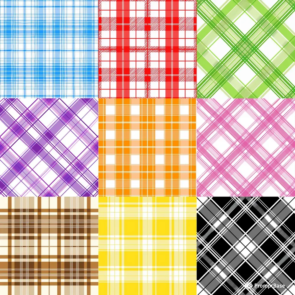 Color Plaid Patterns Midjourney Prompt | PromptBase