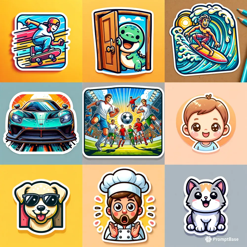 Clean Stickers Easy To Cut DALL·E Prompt | PromptBase