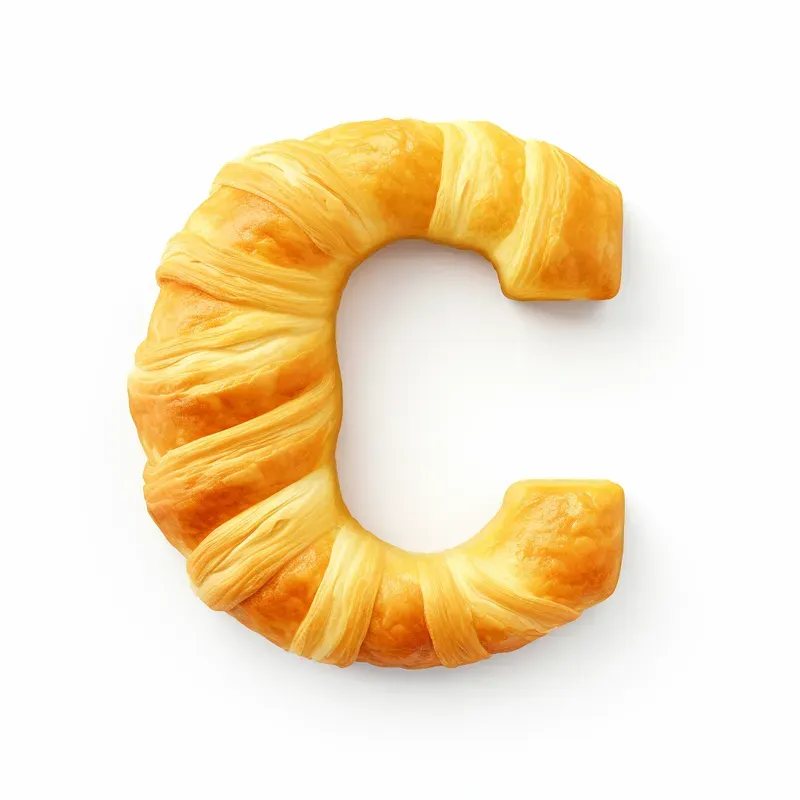 Croissant Baked Alphabet Letters Midjourney Prompt | PromptBase