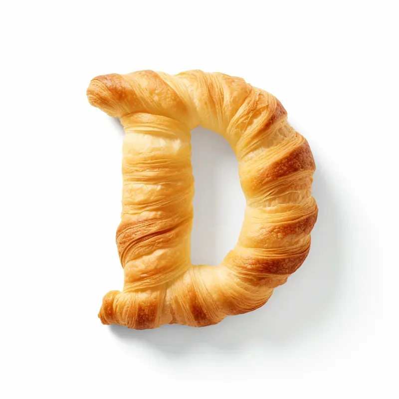 Croissant Baked Alphabet Letters Midjourney Prompt | PromptBase