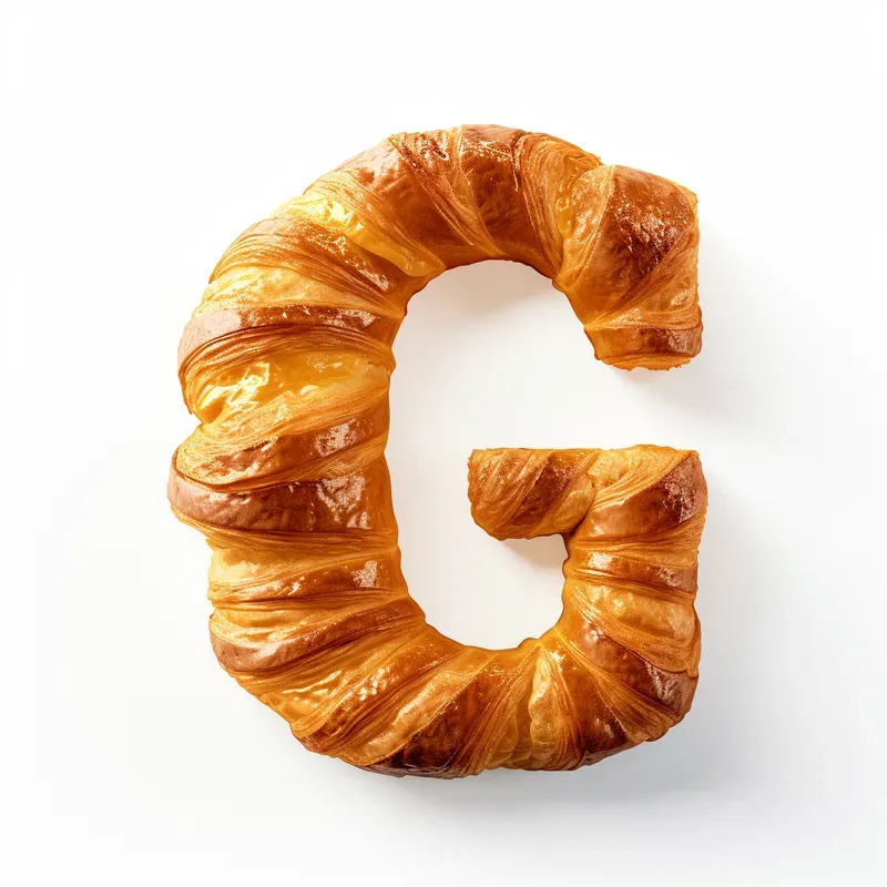 Croissant Baked Alphabet Letters Midjourney Prompt | PromptBase