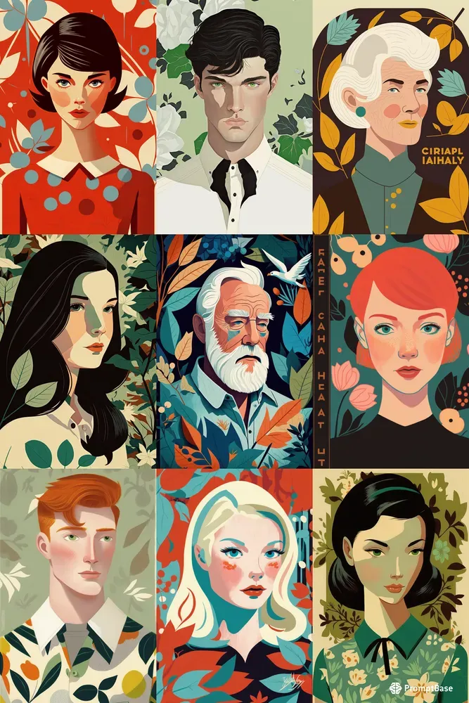 Modern Art Portraits Midjourney Prompt | PromptBase