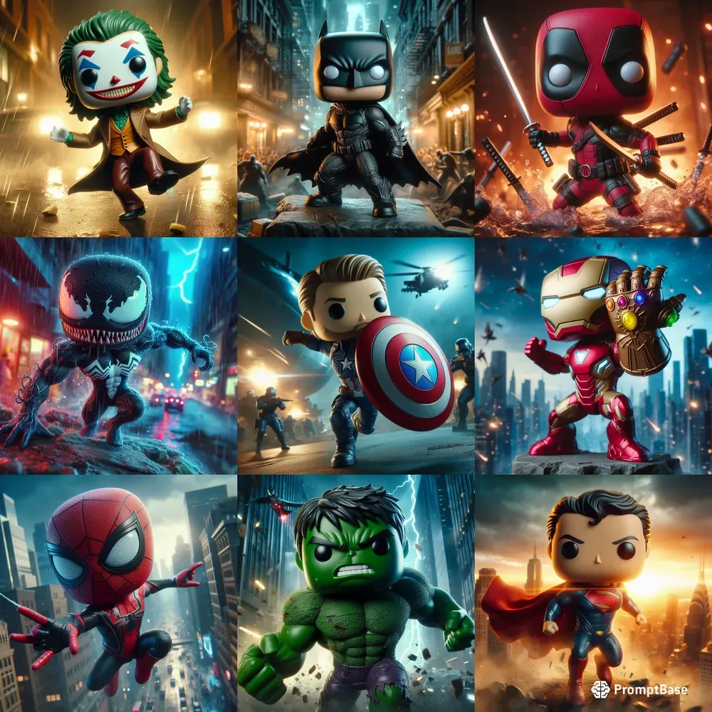 Premium Funko Pop Action Figures DALL·E Prompt | PromptBase