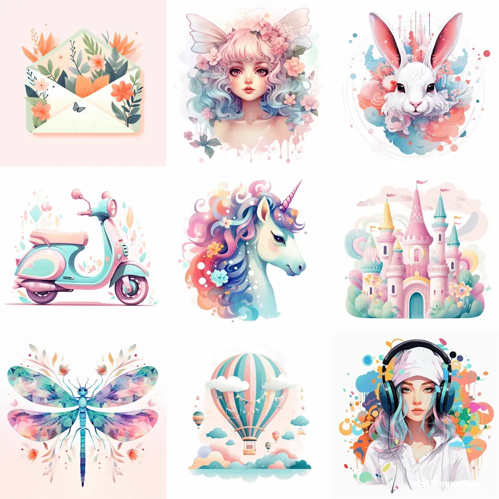 Pastel Dreamscape Tshirt Designs Midjourney Prompt | PromptBase