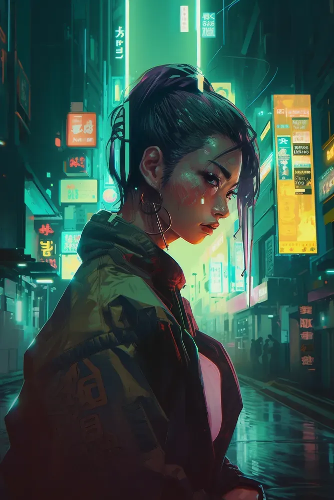 Cyberpunk Style Avatars Midjourney Prompt Promptbase