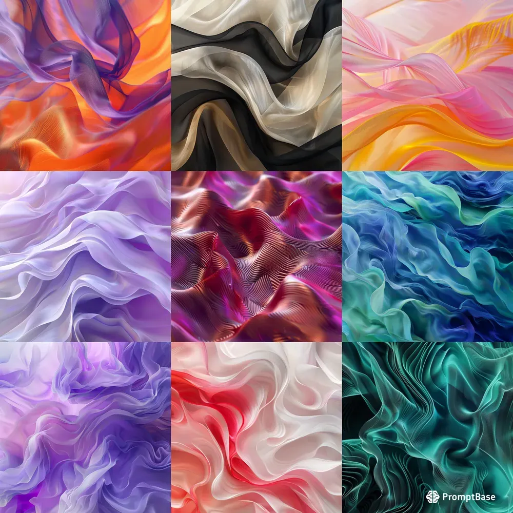 Fabrics Shapes Full Of Colors Patterns Midjourney Prompt | PromptBase