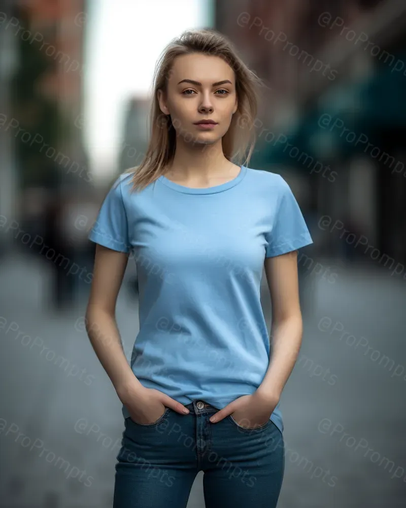 Tshirt Model Mockups For Print On Demand Midjourney Prompt | PromptBase